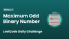 Maximum Odd Binary Number - LeetCode Daily Challenge