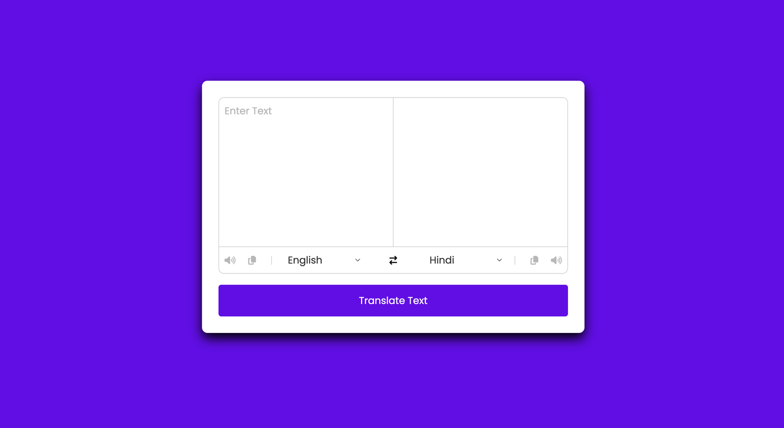 Translator App Using React.js