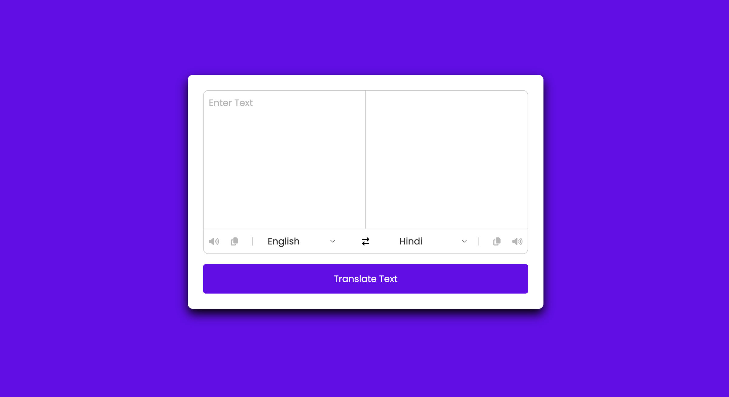 Translator App Using React.js Translator App Using React.js